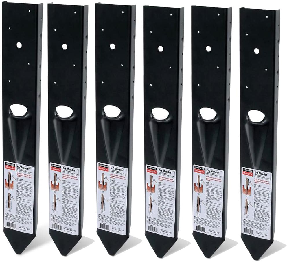 Amazon.com: Simpson Strong-Tie FPBM44E E-Z Mender™ 12-Gauge Black ...