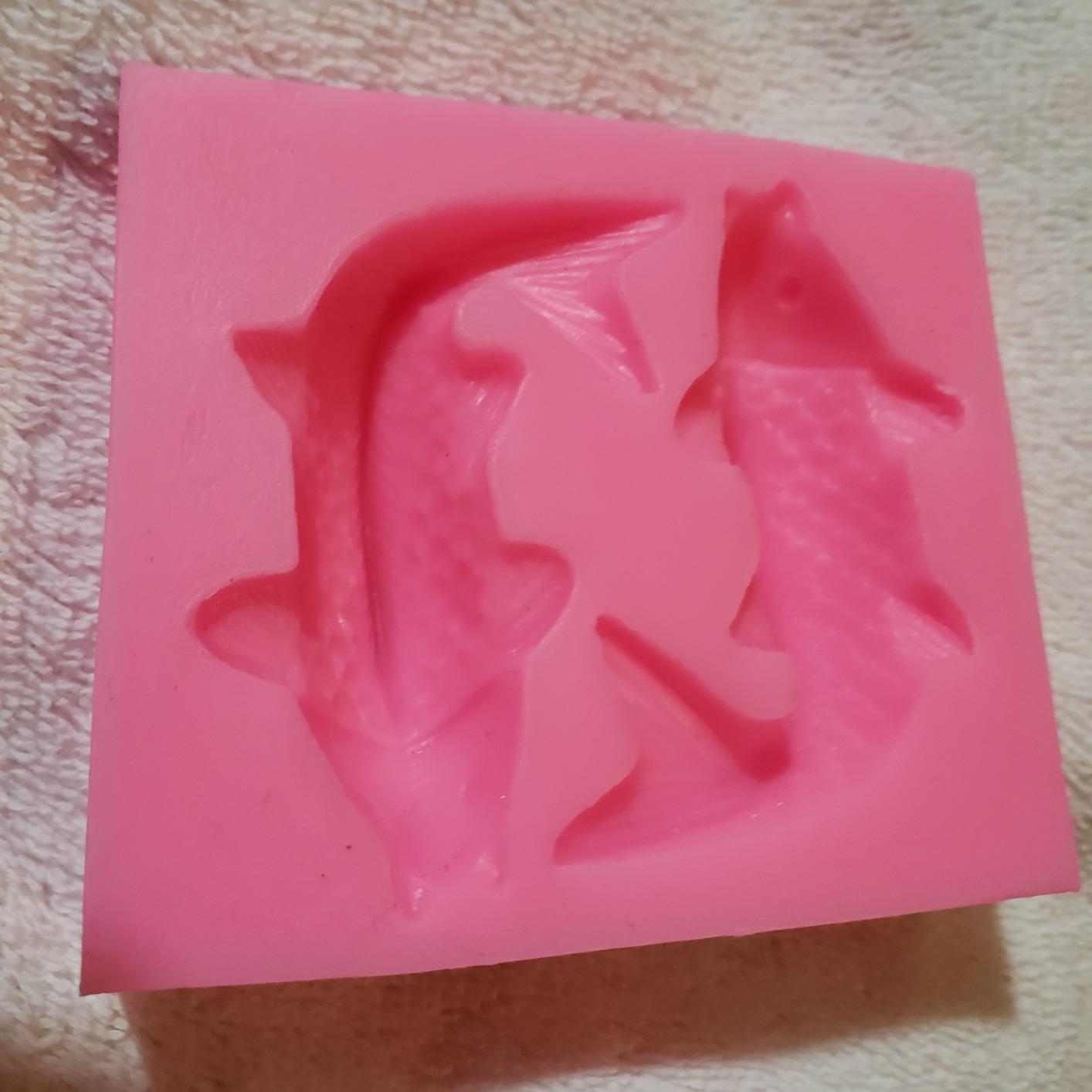 Amazon.com: Chokxus Fish Mold Silicone Koi Fish Goldfish Mold for ...