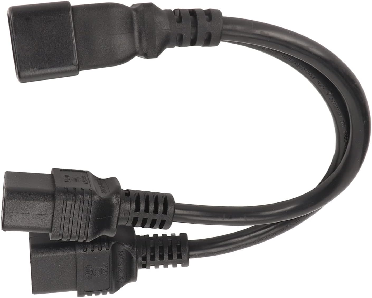 Amazon.com: Dual IEC320 C19 to C20 Power Cord, 1 in 2 Out Y Splitter ...