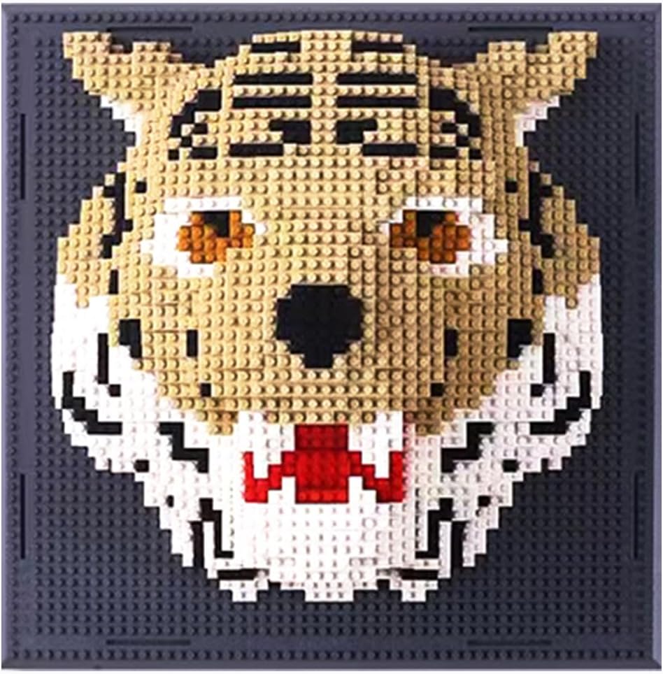 Amazon.com: BDYDT Wall Art Tiger Building Blocks Set; A Wall Decor Set ...