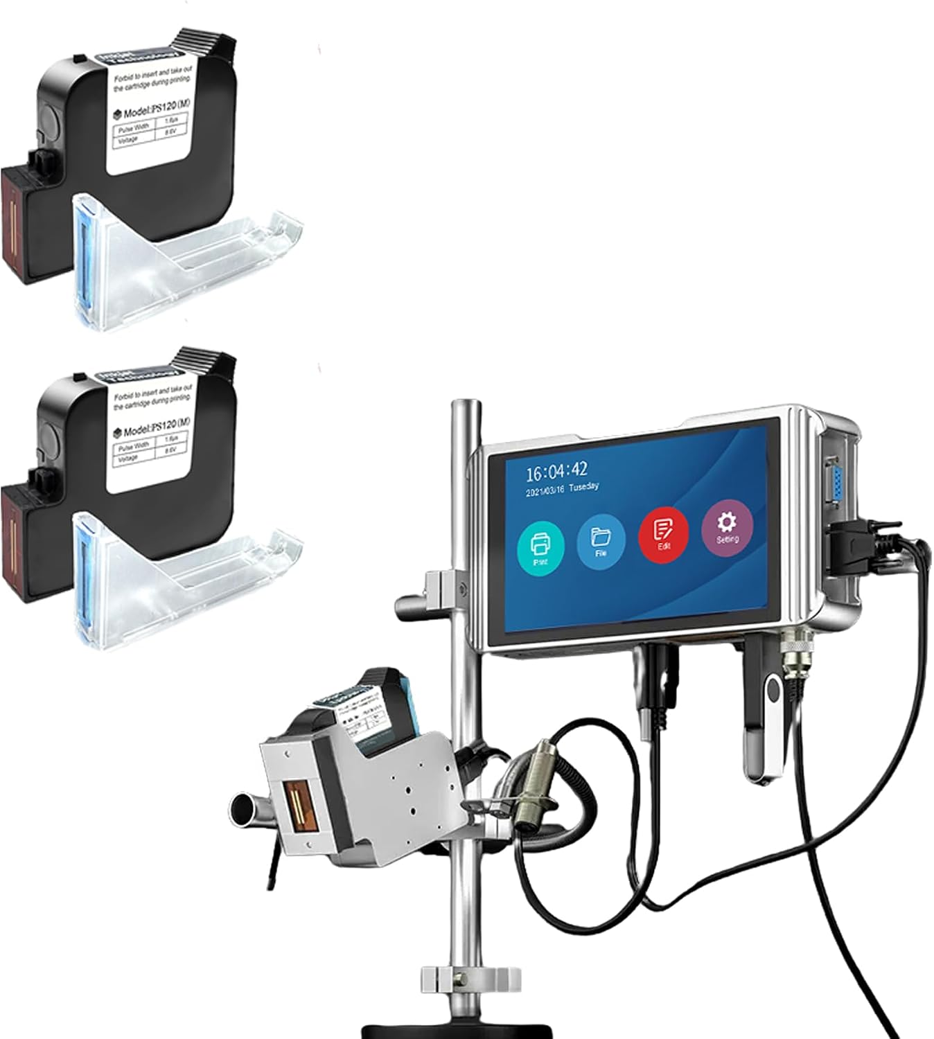 Amazon.com: 1 inch/25.4mm Automatic Inkjet Printer Machine for ...