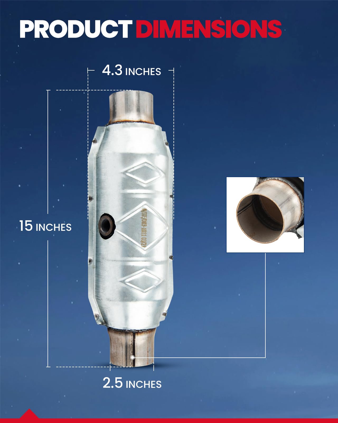 Snapklik.com : Zoncar Catalytic Converter, Pair 2.5 Catalytic Converter ...