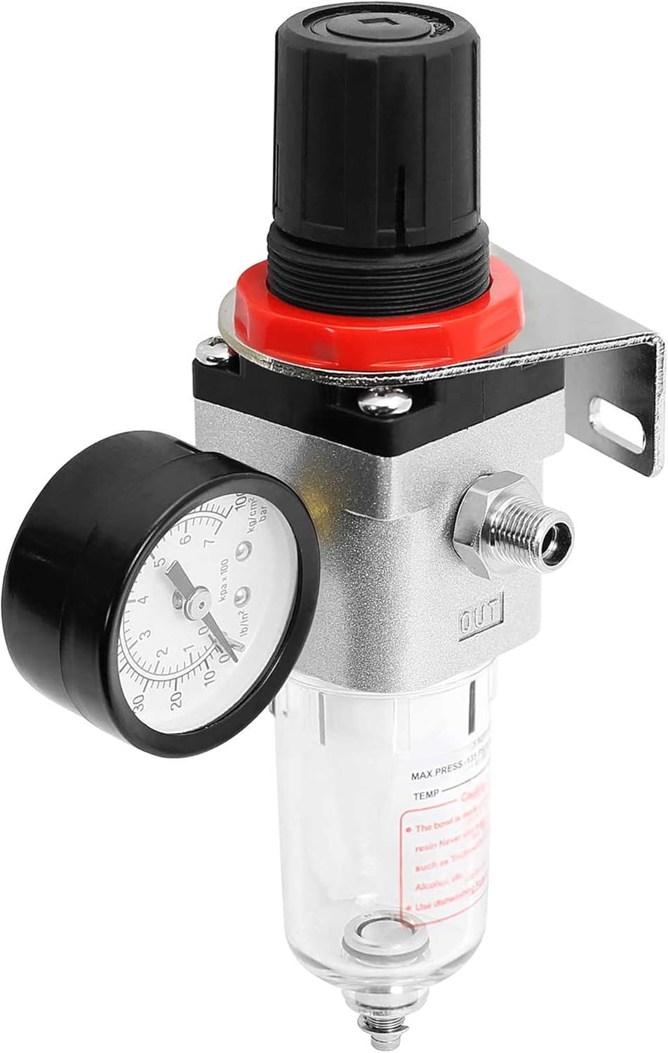 Amazon.com: PointZero Pro Airbrush Air Compressor Regulator with Water ...