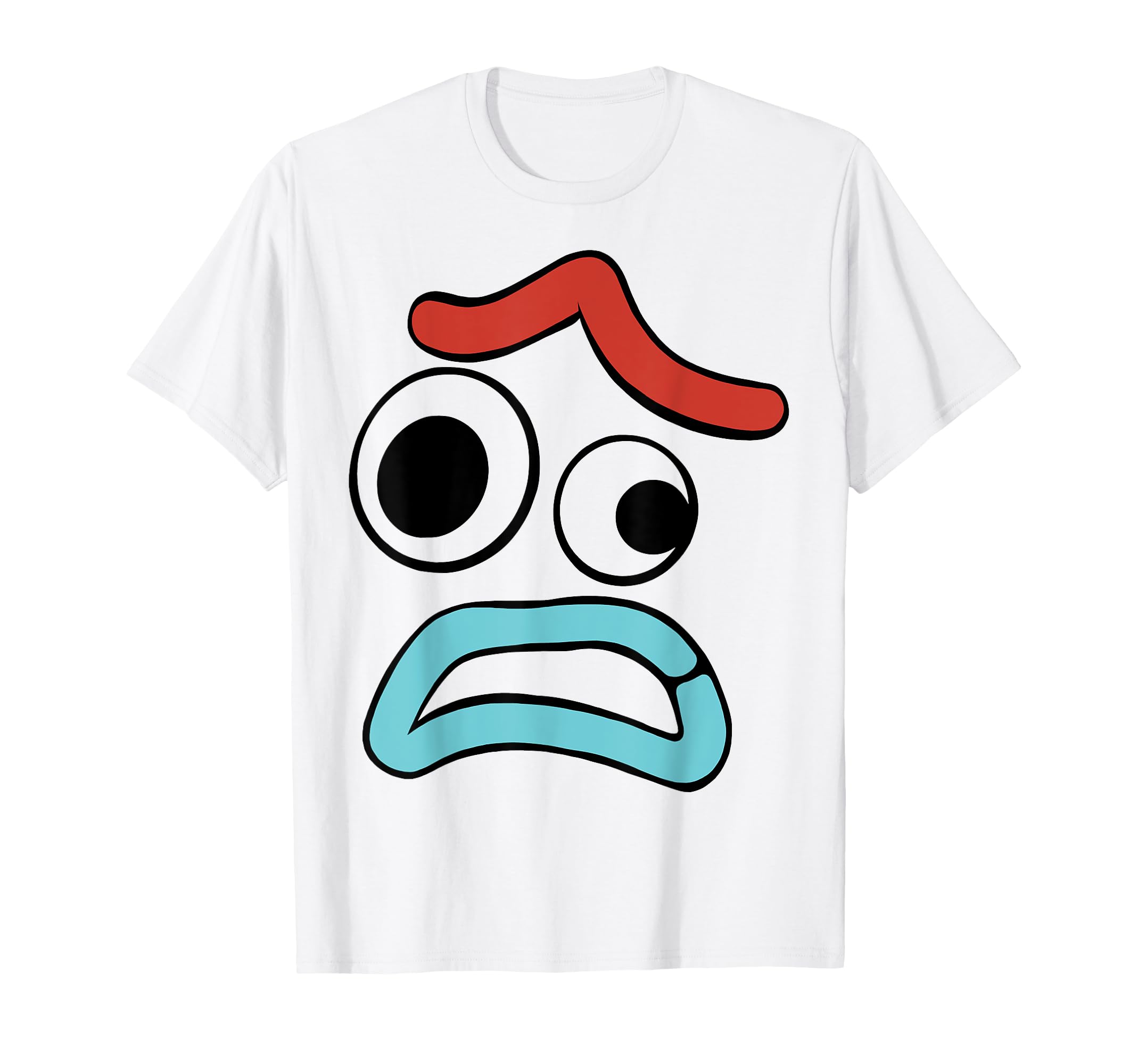 Amazon.com: Disney Pixar Toy Story 4 Forky Large Upset Face T-Shirt ...