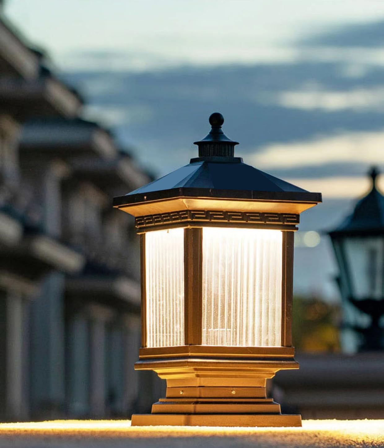 CITRA Square Pillar Light Modern Gate Light Lantern Lamp Post Outdoor ...