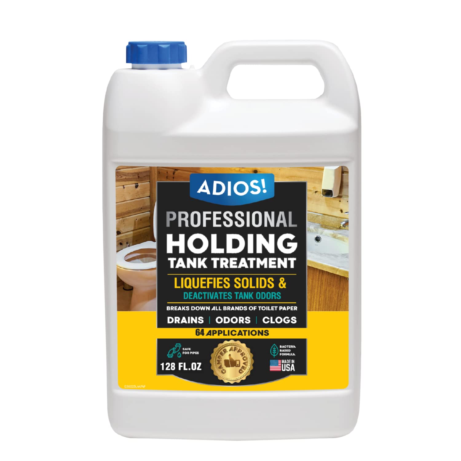 Amazon.com: ADIOS! RV Holding Tank Treatment and Deodorizer - Digests ...