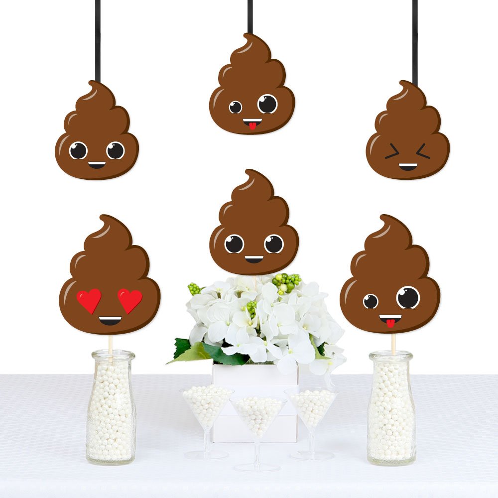 Poop Emoji Party Decorations Emoji Party Ideas To DIY Frog Prince