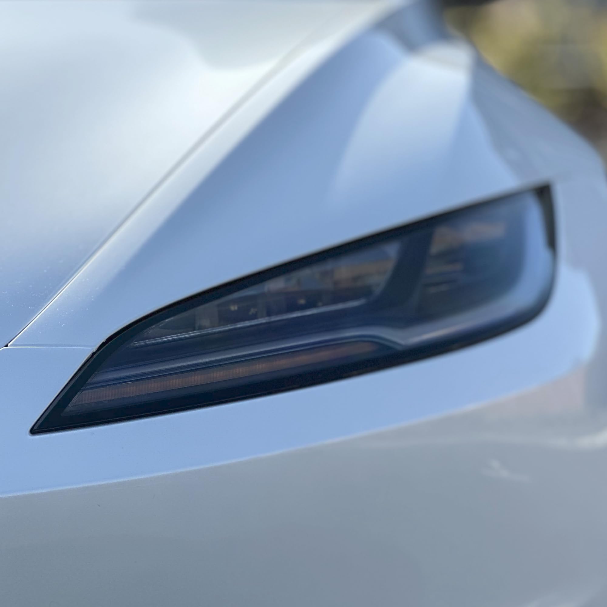 Snapklik.com : Headlights Smoke Tint PPF For Tesla Model 3 Highland ...