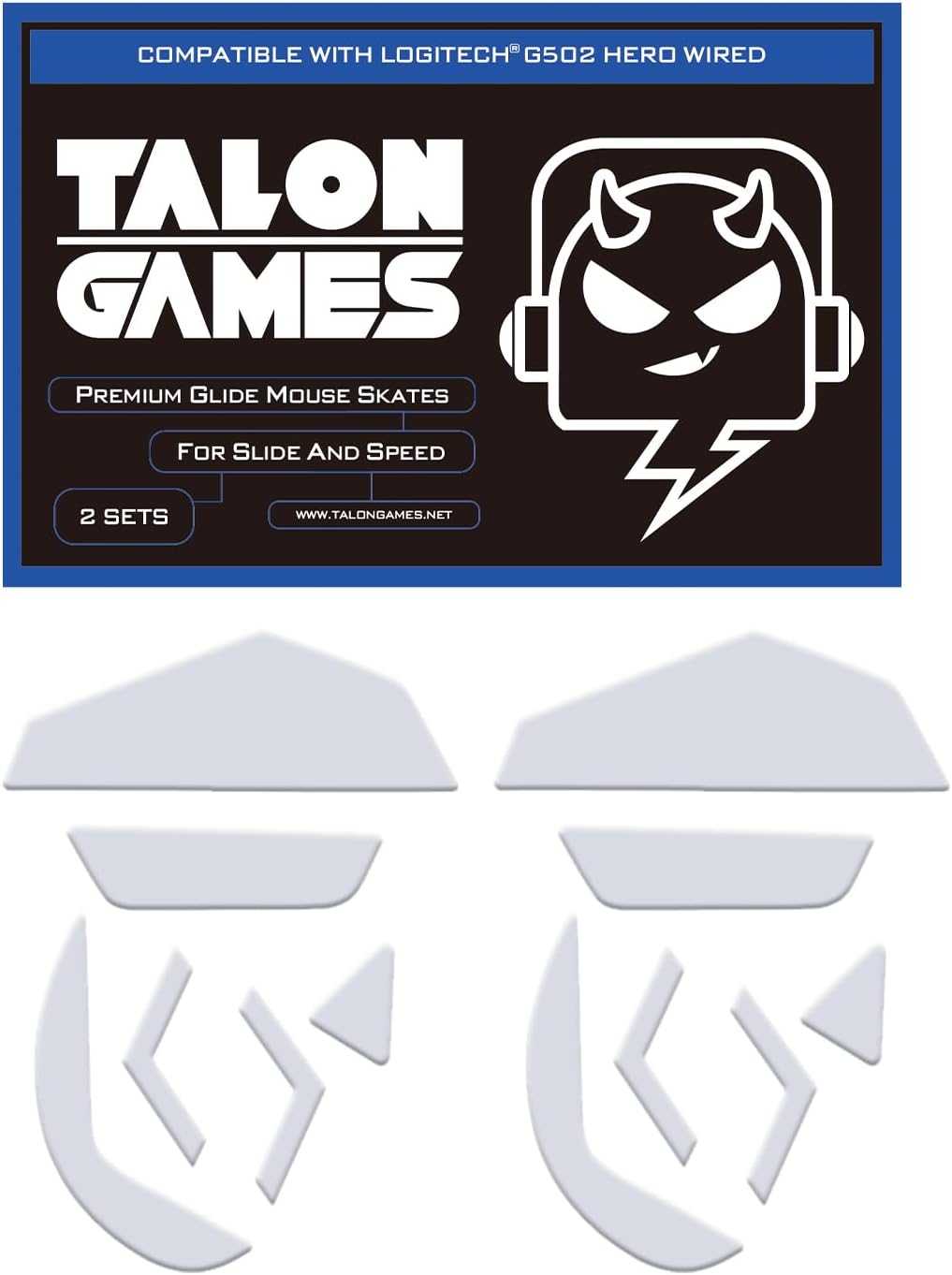 Amazon.com: TALONGAMES Curved Edges Ultra Strong Glass Mouse Feet ...
