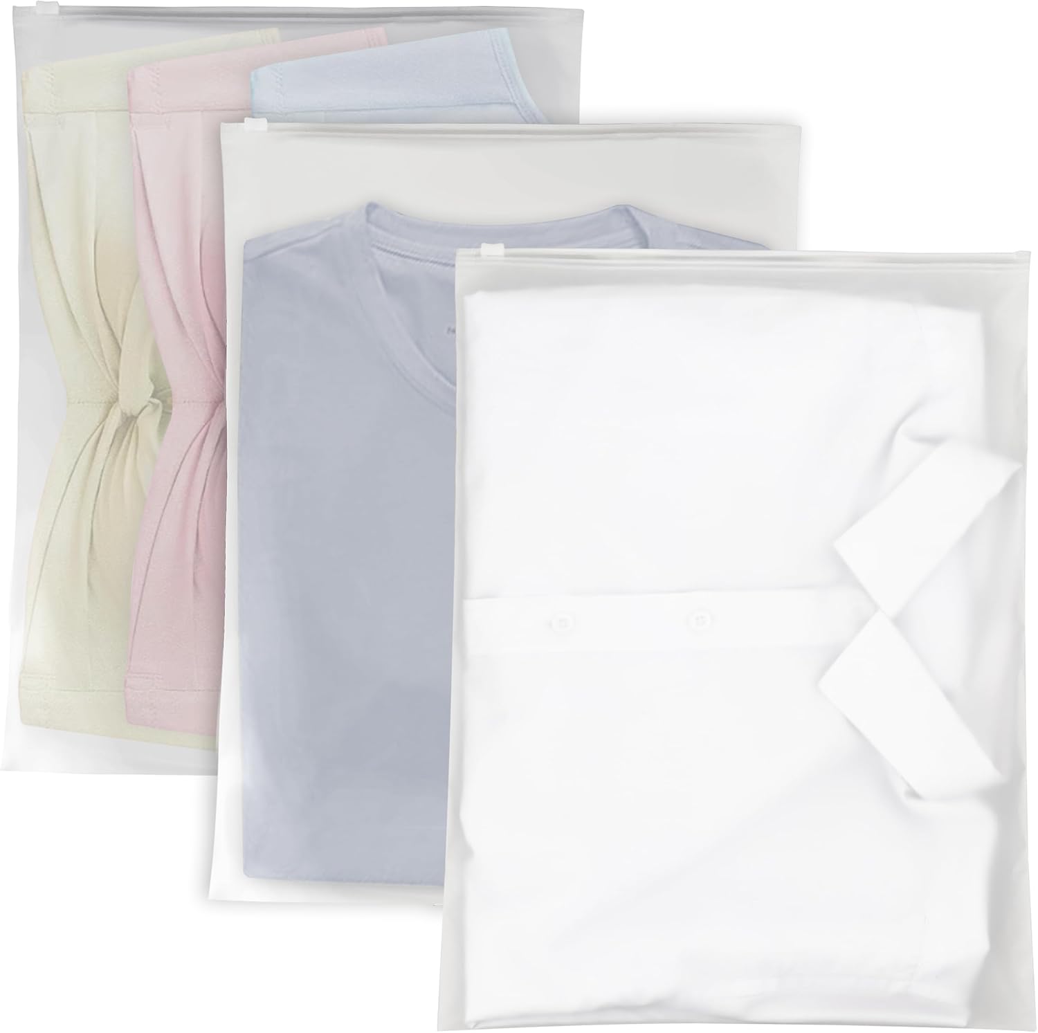 Amazon.com: Ziplock Packaging Bags 50 PCS Clothes Organizer for ...