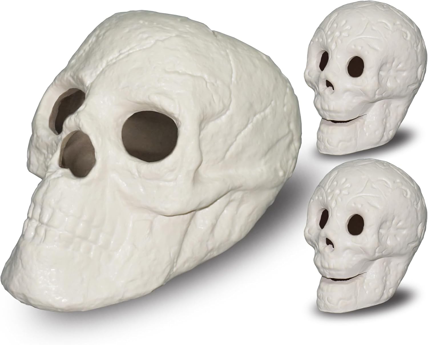 Amazon.com: CAAHANJIA Fire Pit Skulls,Reusable Ceramic Halloween Skull ...