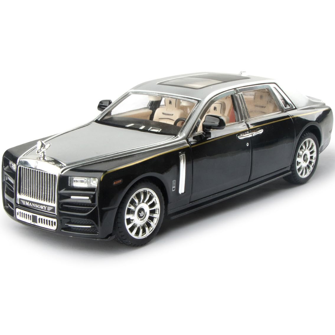 Amazon.com: Toy Car Rolls-Royce 1/24 Phantom Model Alloy Collectibles ...