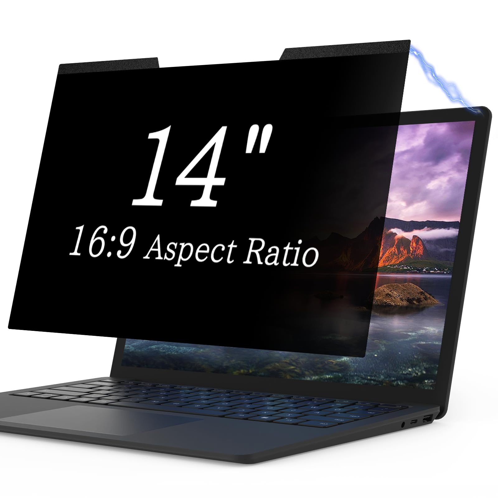 Amazon.com: Magnetic Laptop Privacy Screen 14 Inch for 16:9 Computer ...