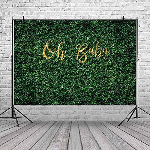 Buy Oh Baby Grass Backdrop for Party,7x5ft Grass Wall Backdrop,Spring ...