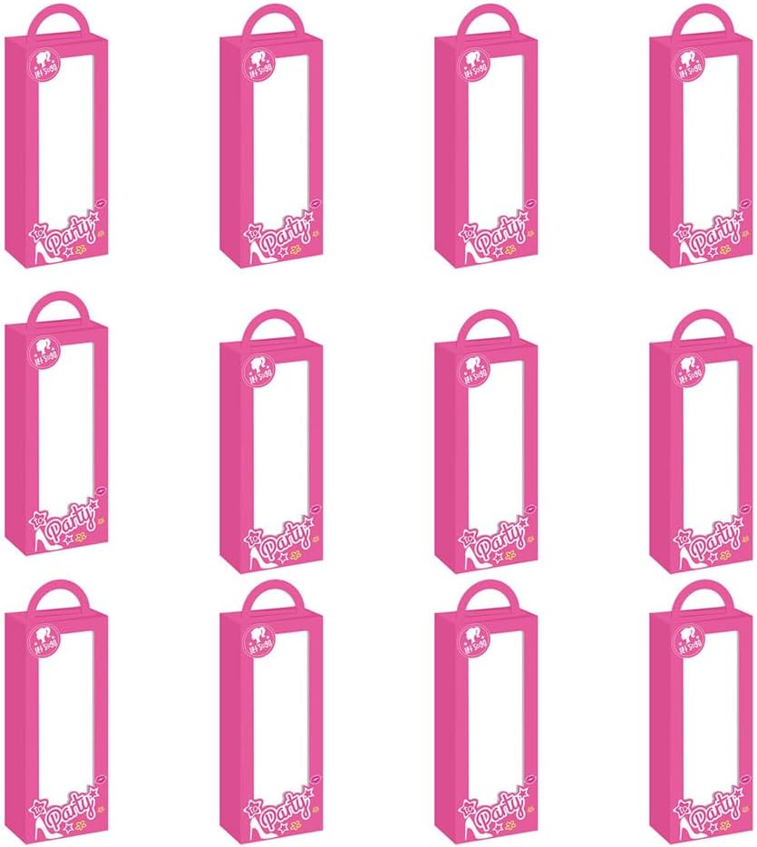 Amazon.com: Namhcir 12PCS Hot Pink Party Favor Boxes, Pink Doll Gift ...