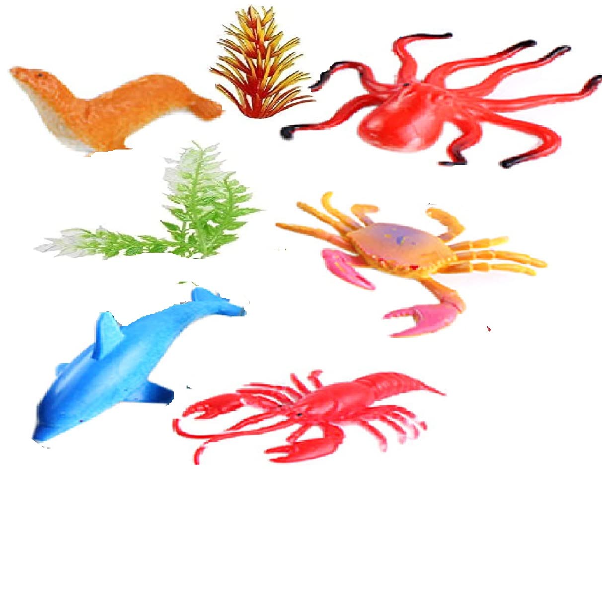 Buy SUPER TOY Aquatic Animal Rubber Toy Figures for Kids - Pcs 5 Online ...