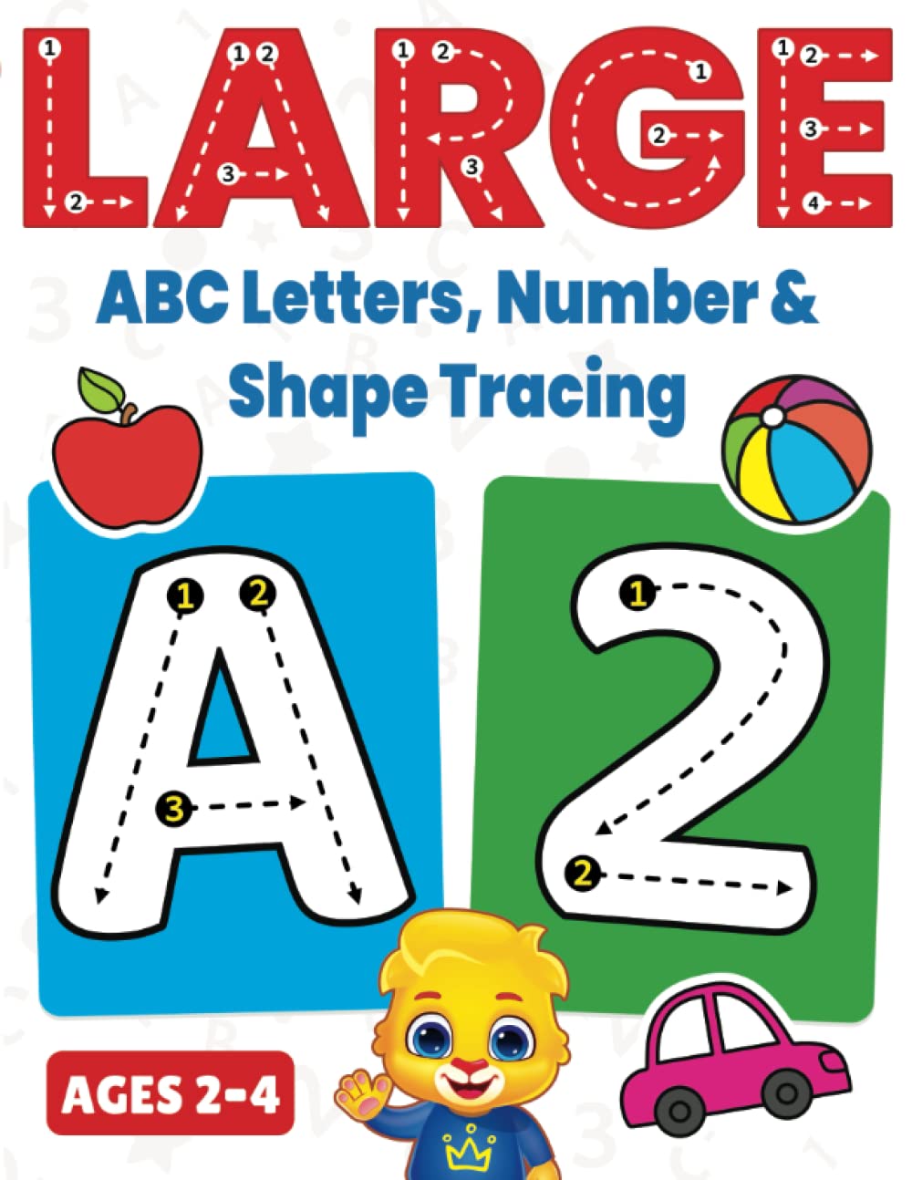 Large ABC Letters, Number & Shape Tracing: Jumbo Tracing Book For ...