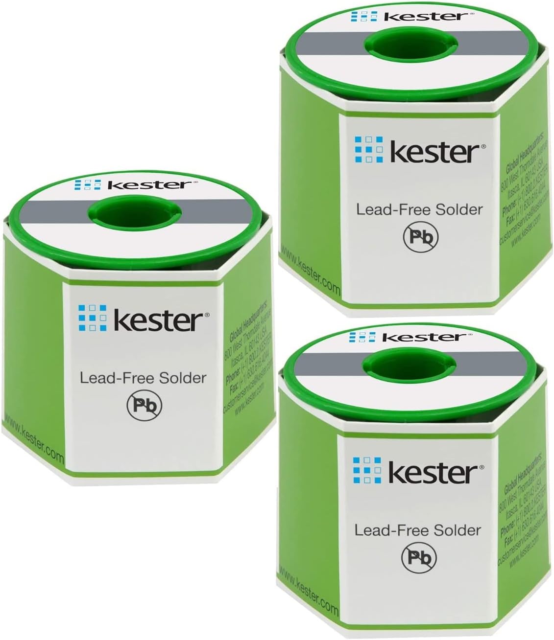 3 Set Kester 24-9574-7610 K100LD Lead-Free No Clean Wire Solder.020 ...