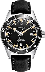 Amazon.com: Corgeut Mens Watch-Analogue Automatic Mechanical Watch with ...