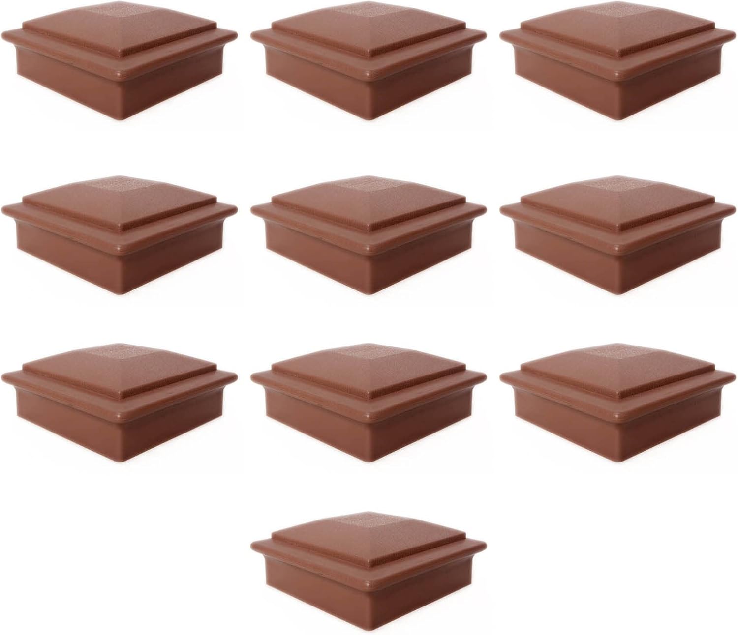 Amazon.com - MFFIRE 10 X Flat Top Post Cap for Fence, Stair Handrail ...