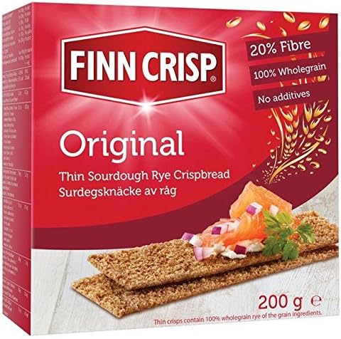 Amazon.com: Finn Crisps Original Rye Crispbread 7oz | Thin, Crispy Rye ...