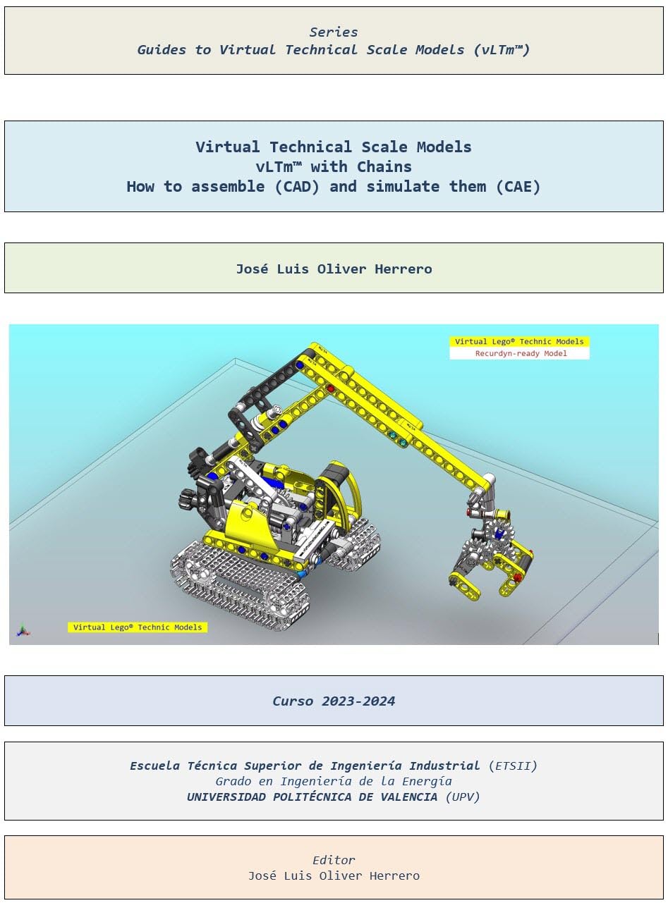 Amazon.com: Virtual Technical Scale Models vLTm™ with Chains. How to assemble (CAD) and simulate ...