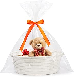Gift Basket Empty Basket for Gifts, 33 x 20 x 15 cm, Braided Basket ...