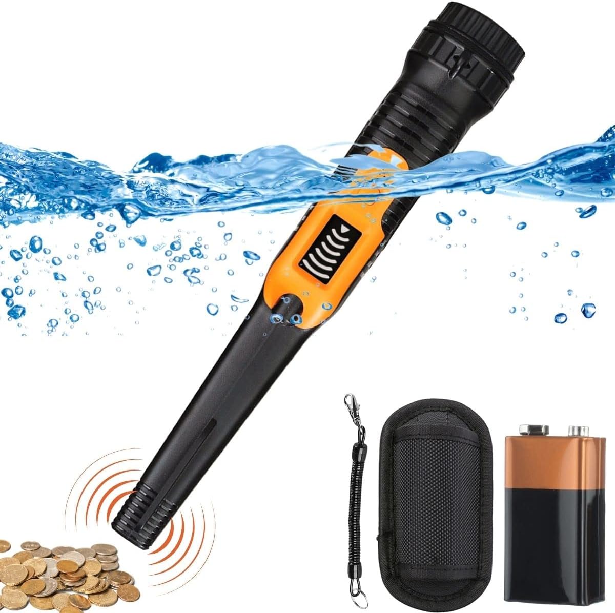 Amazon.com : HAFJUHU Metal Detector Pinpointer for Adults & Kids, 100Ft ...