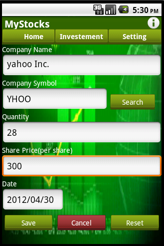 My Stocks - App on Amazon Appstore