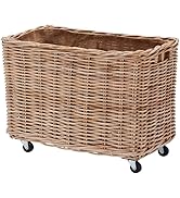 Wovenhill Home Storage Kubu Rattan Rectangle Extra Large Log Basket ...