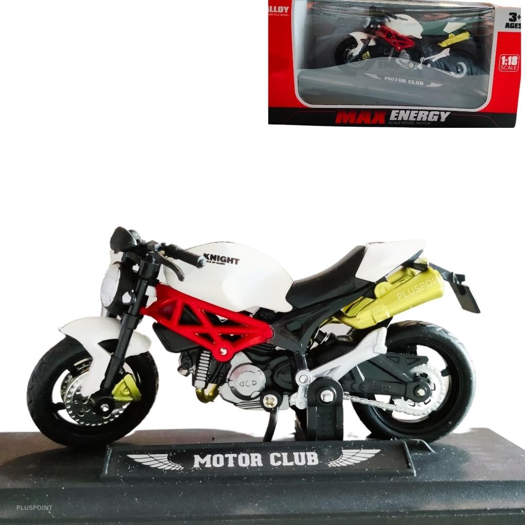 PLUSPOINT Die cast Bike Motorcycle Toy Bike Scale Model Vehicles Alloy ...