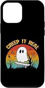Amazon.com: iPhone 12 mini Retro Halloween Creep it Real Vintage Cute ...