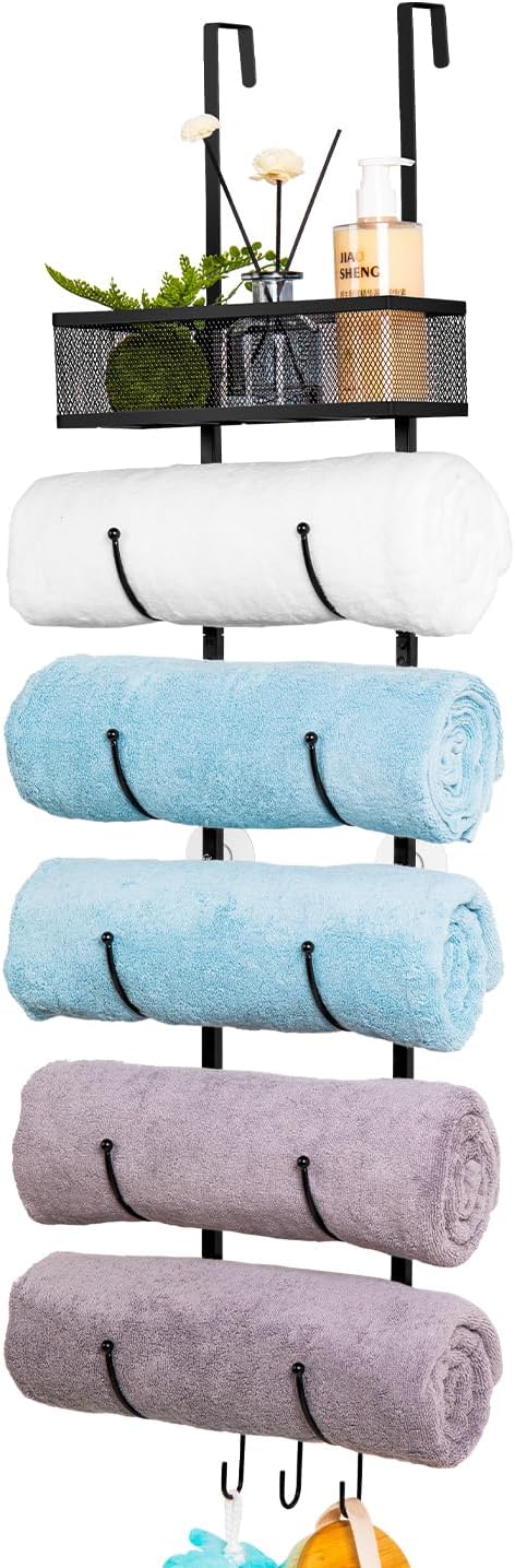 Amazon.com: ZITFRI Towel Racks for Bathroom Wall Mounted Bathroom Towel ...