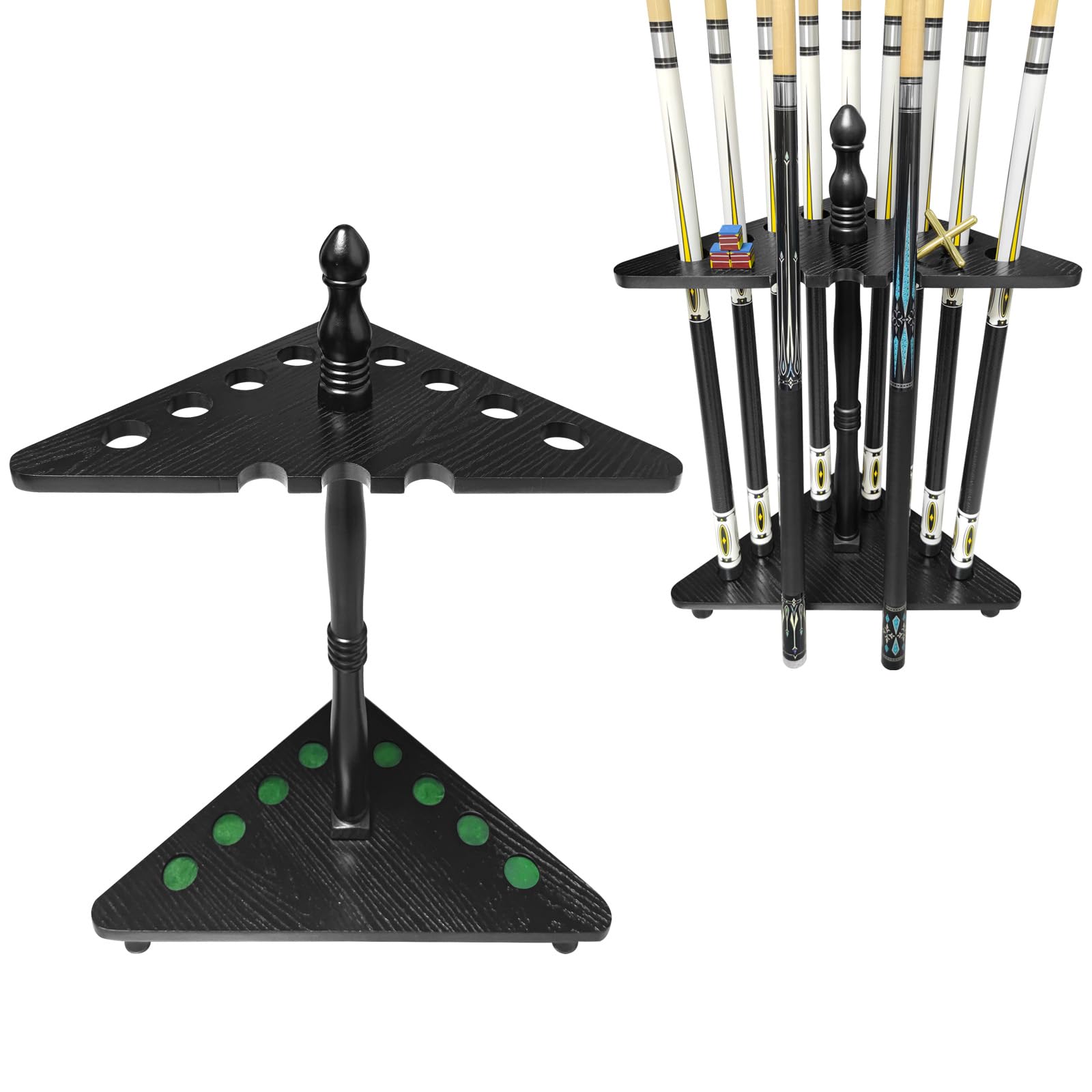 Snapklik.com : MoyanSuper Pool Stick Holder Billiard Cue Rack Solid ...