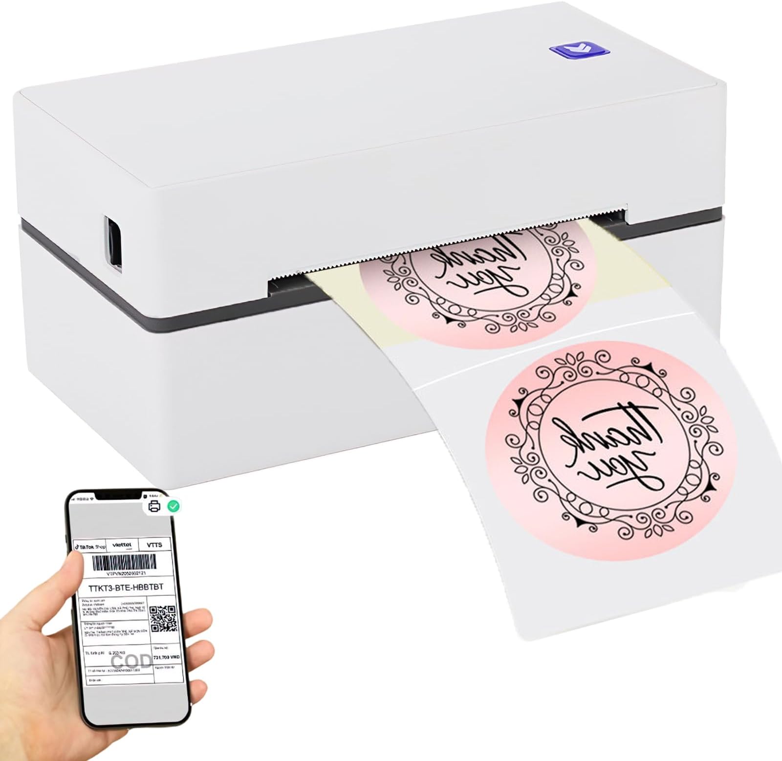 Phomemo - Impresora de envío Rosa para pequeñas Empresas, Impresora ...