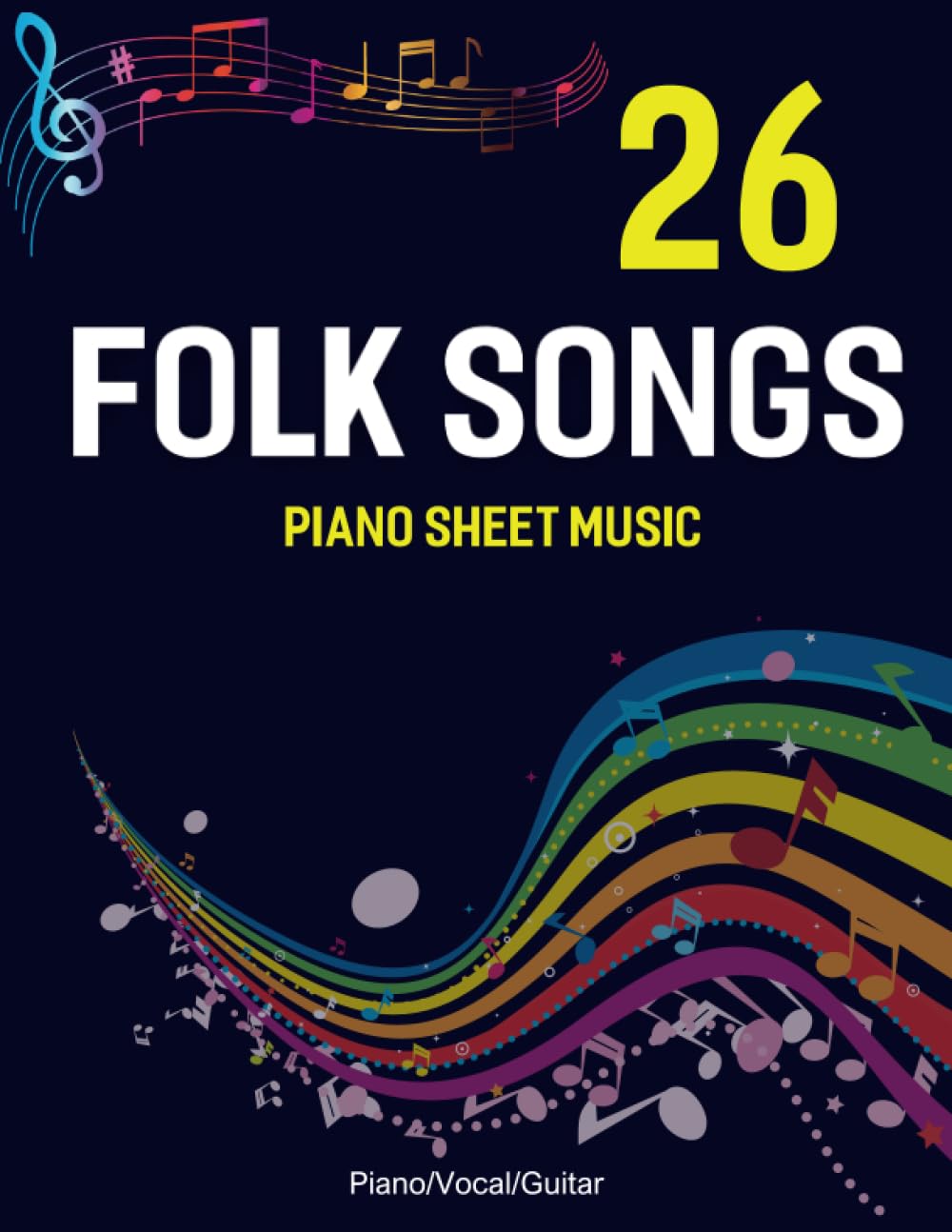 26 Folk Songs Piano Sheet Music: Piano/ Vocal/ Guitar: Amazon.co.uk ...