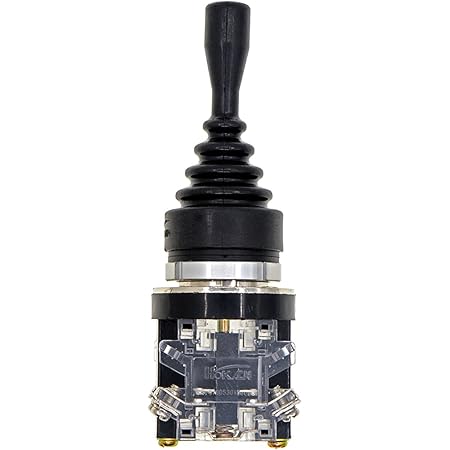 Amazon.com: YXQ AC 380V 5A 4NO Momentary Type Monolever Joystick Switch ...