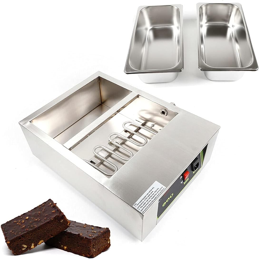 Buy Gdrasuya10 1500W Electric Chocolate Heater Melter 2 Tanks ...