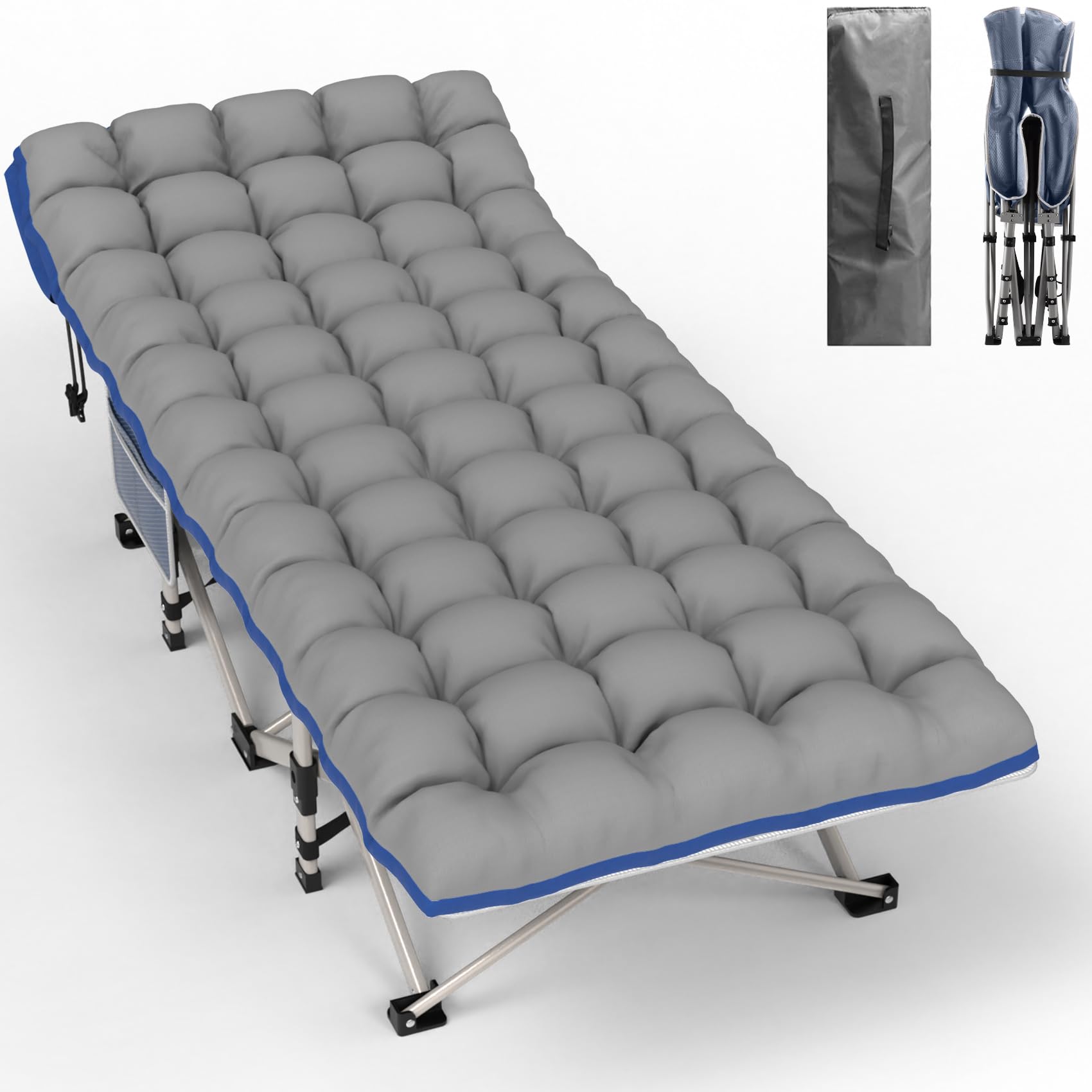 Amazon.com: Seeutek Folding Camping Cot for Adults with Carry Bag ...