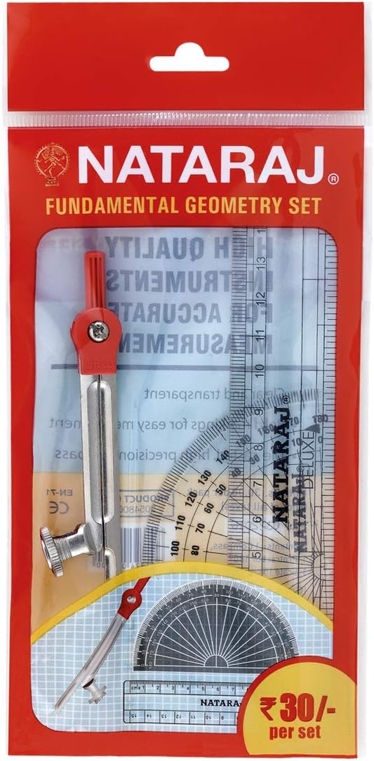 Amazon.com : Nataraj fundamental geometry pack of 2 set : Office Products