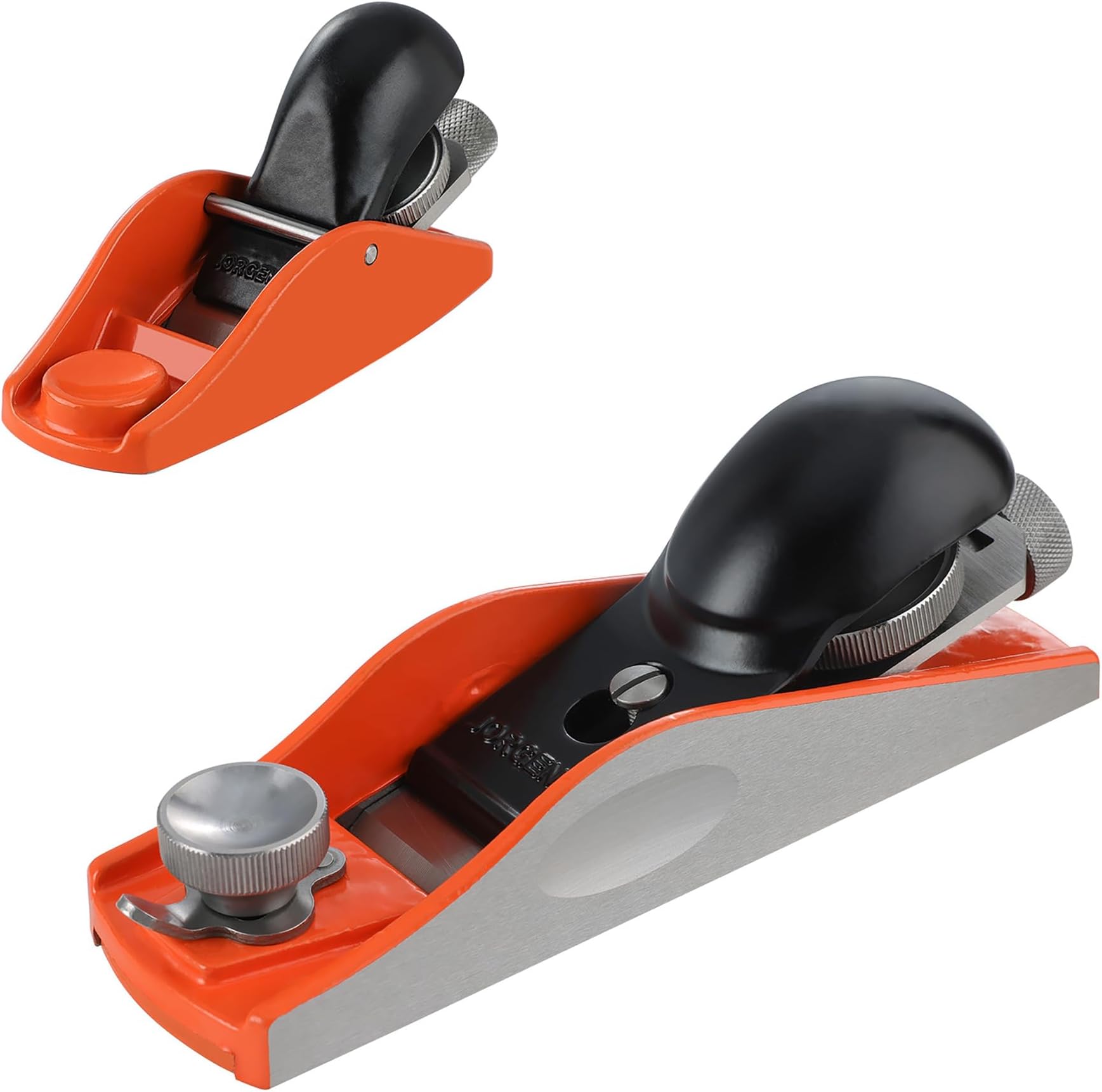 JORGENSEN 6.3" Mini Wood Planer, Mini Hand Planer for Woodworking, Low ...