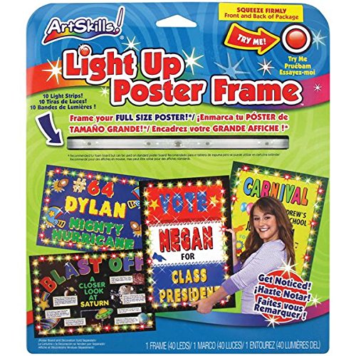 ArtSkills Light Up Poster Frame Full Size 1 Frame 40 Blinking Lights PA 1404 Amazon in ArtSkills Light Up Poster Frame Full Size 1 Frame 40 Blinking Lights PA 1404 Amazon in
