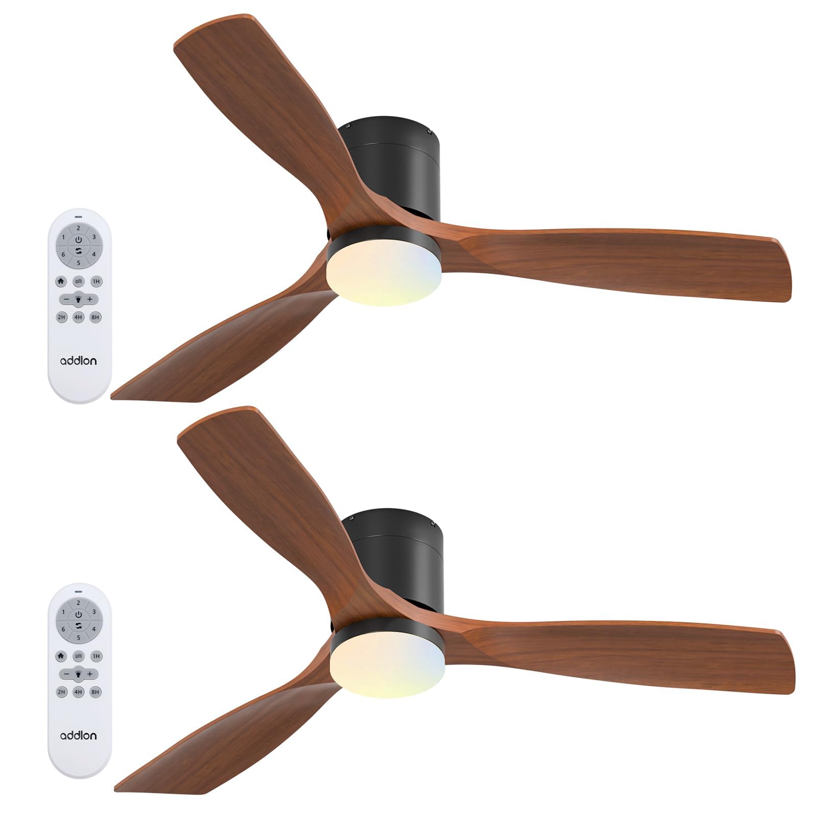Snapklik.com : Addlon 2 Pack 52 Inch Ceiling Fans