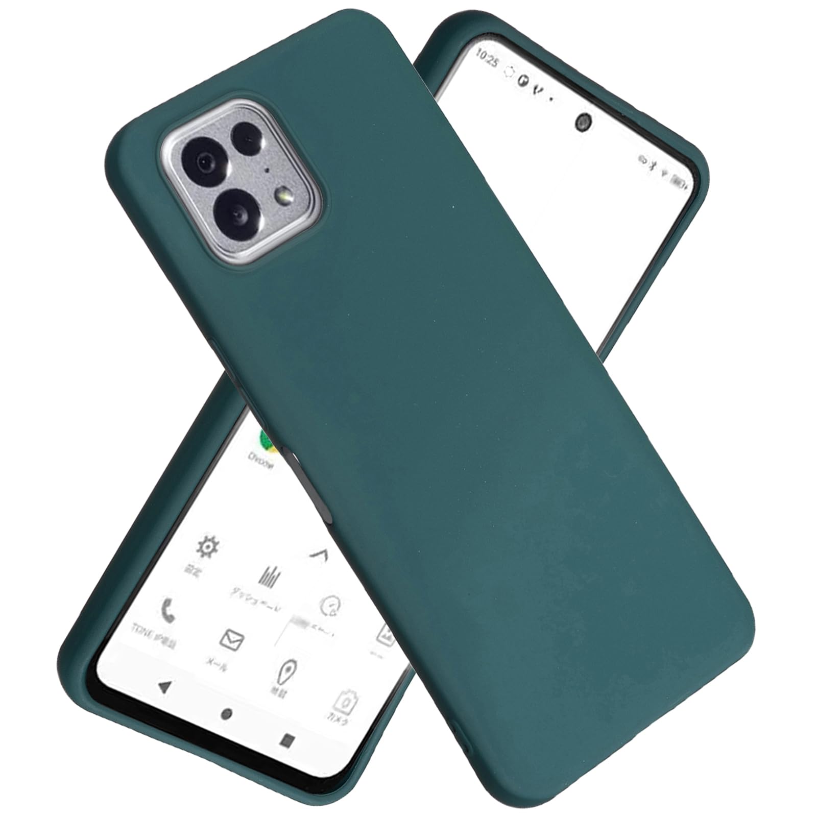 Amazon.co.jp: 【 Moilyo 】TONE E22 ケース シリコン レンズ保護（ミッドナイトグリーン）TONE e22 スマホケース マット質感 全面保護 耐衝撃 滑り止め ...