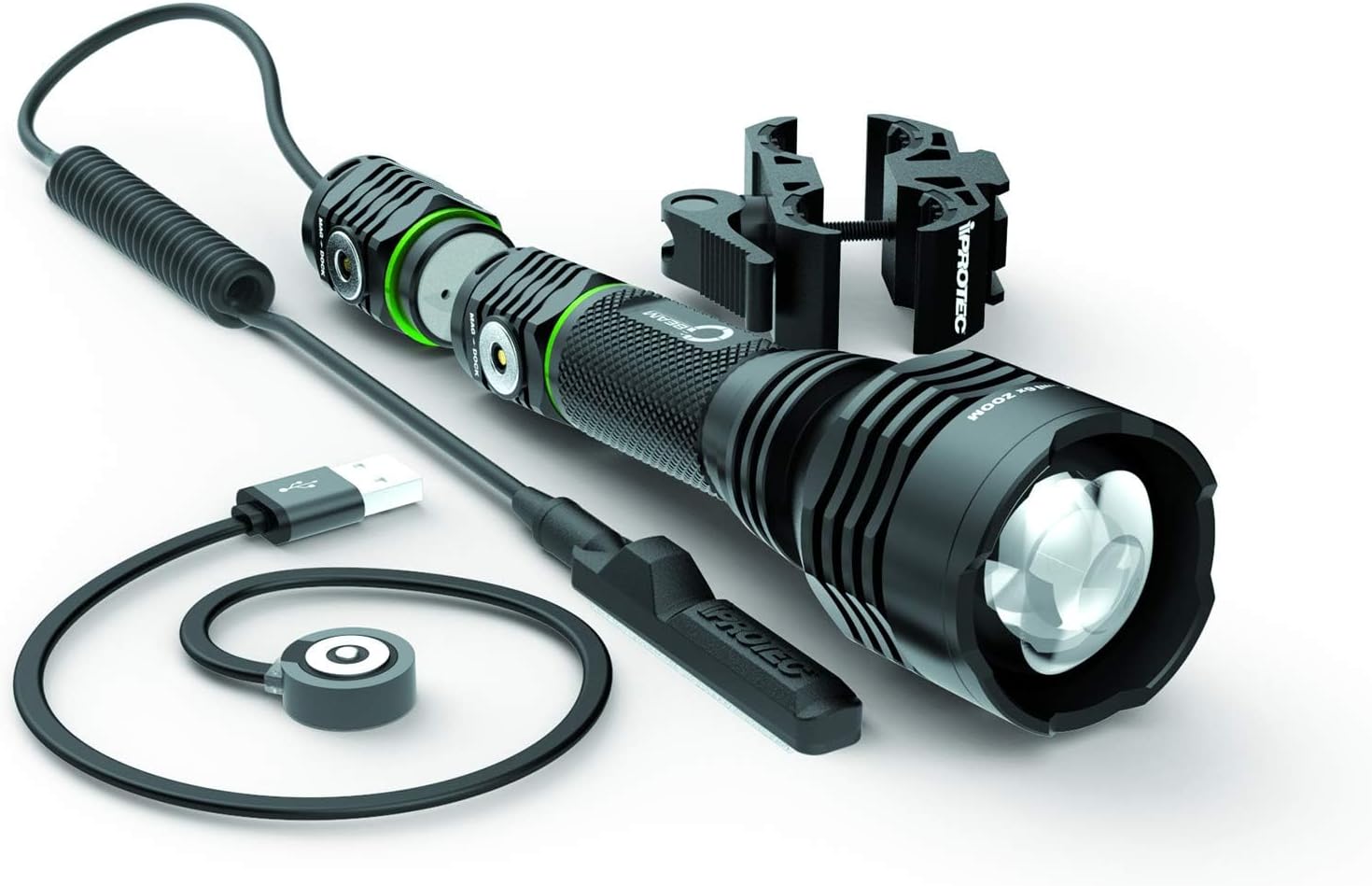 Amazon.com : iProtec O2 Beam Flashlight : Sports & Outdoors