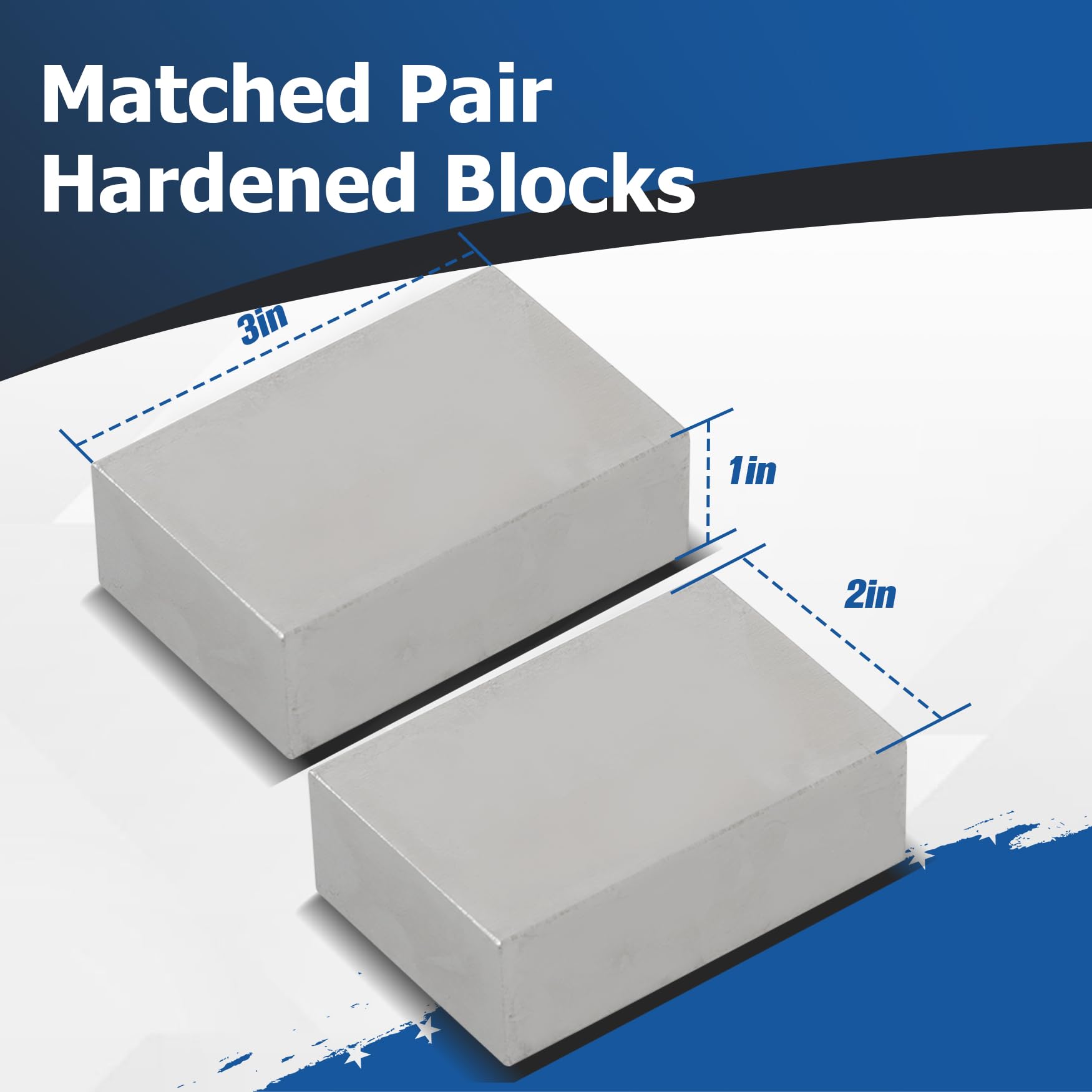 Snapklik.com : WFLNHB 1 X 2 X 3 Inch Blocks No Holes Matched Pair ...