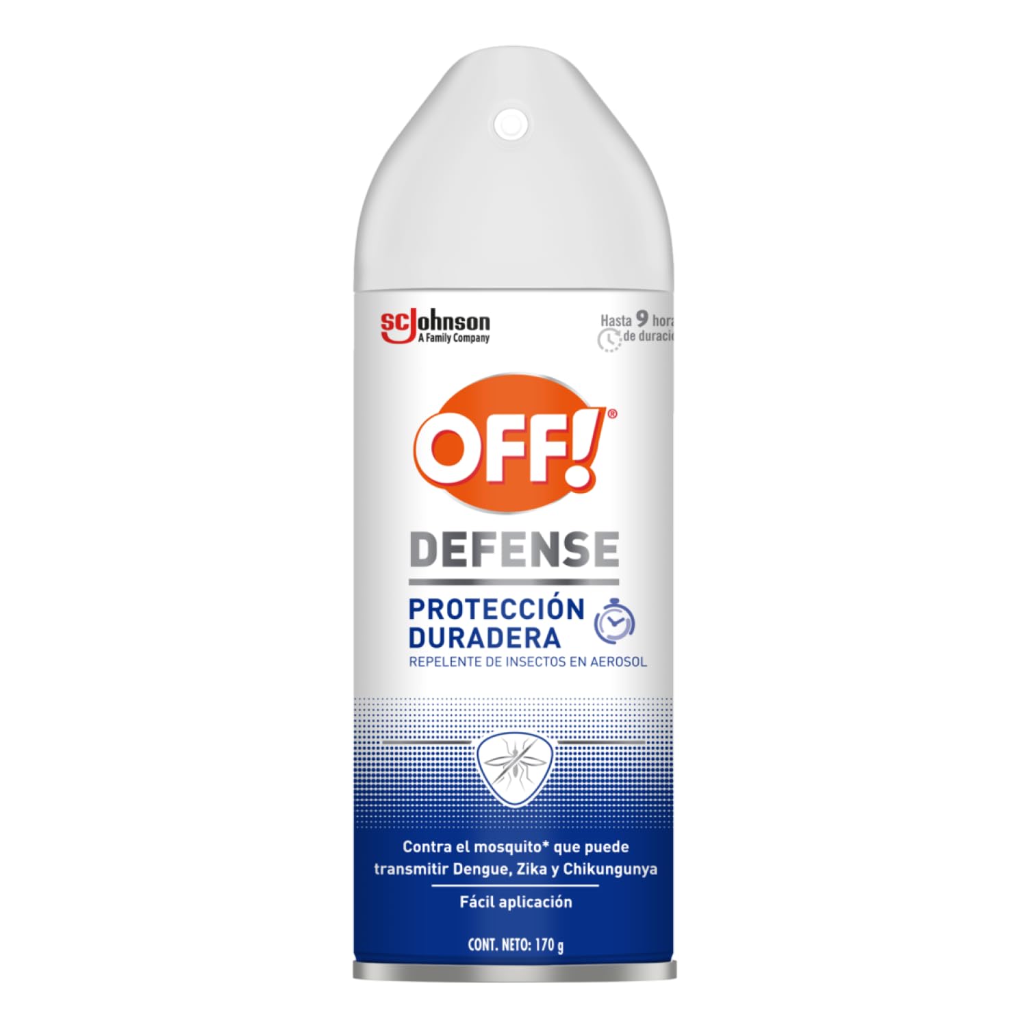 Off Repelente Defense Aerosol 170g, Pack of 1 : Amazon.com.mx: Salud y ...