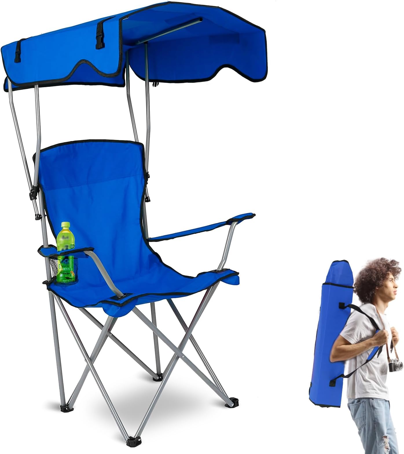 Amazon.com : Quik Shade Full Size Shade Folding Chair for Camping ...