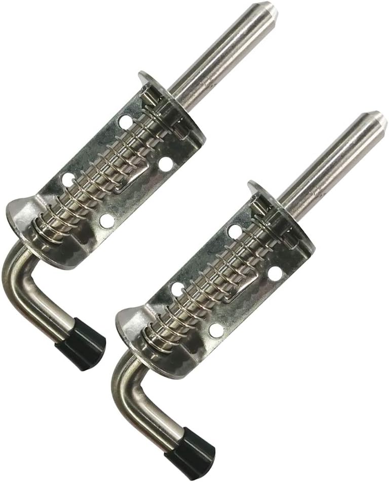 Amazon.com: Plutreas Spring Loaded Gate Latch Pin 5 Inch Spring Loaded ...