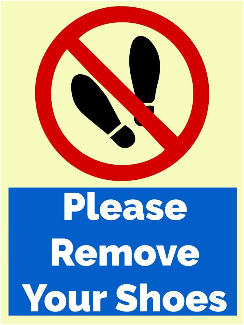 999Store office supplies sunboard please remove your shoes sticker ...